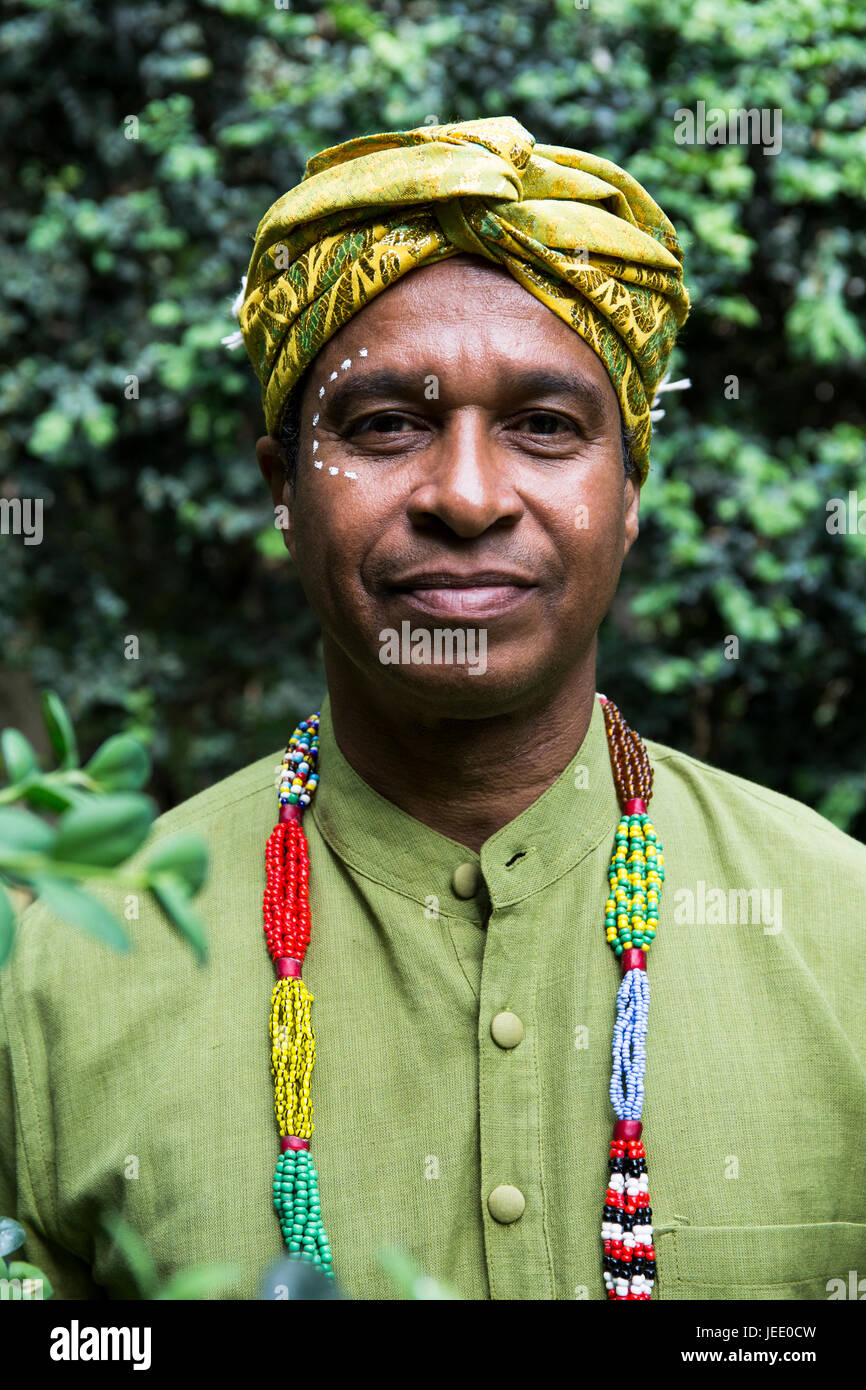 Portrait of content man wearing traditional Brazilian clothing Stock ...