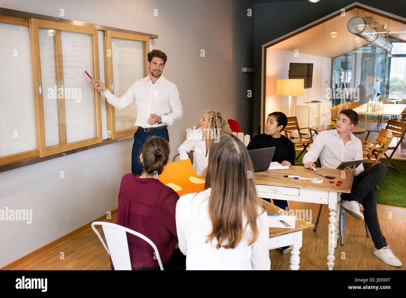 Business people attending a workshop in the office Stock Photo - Alamy