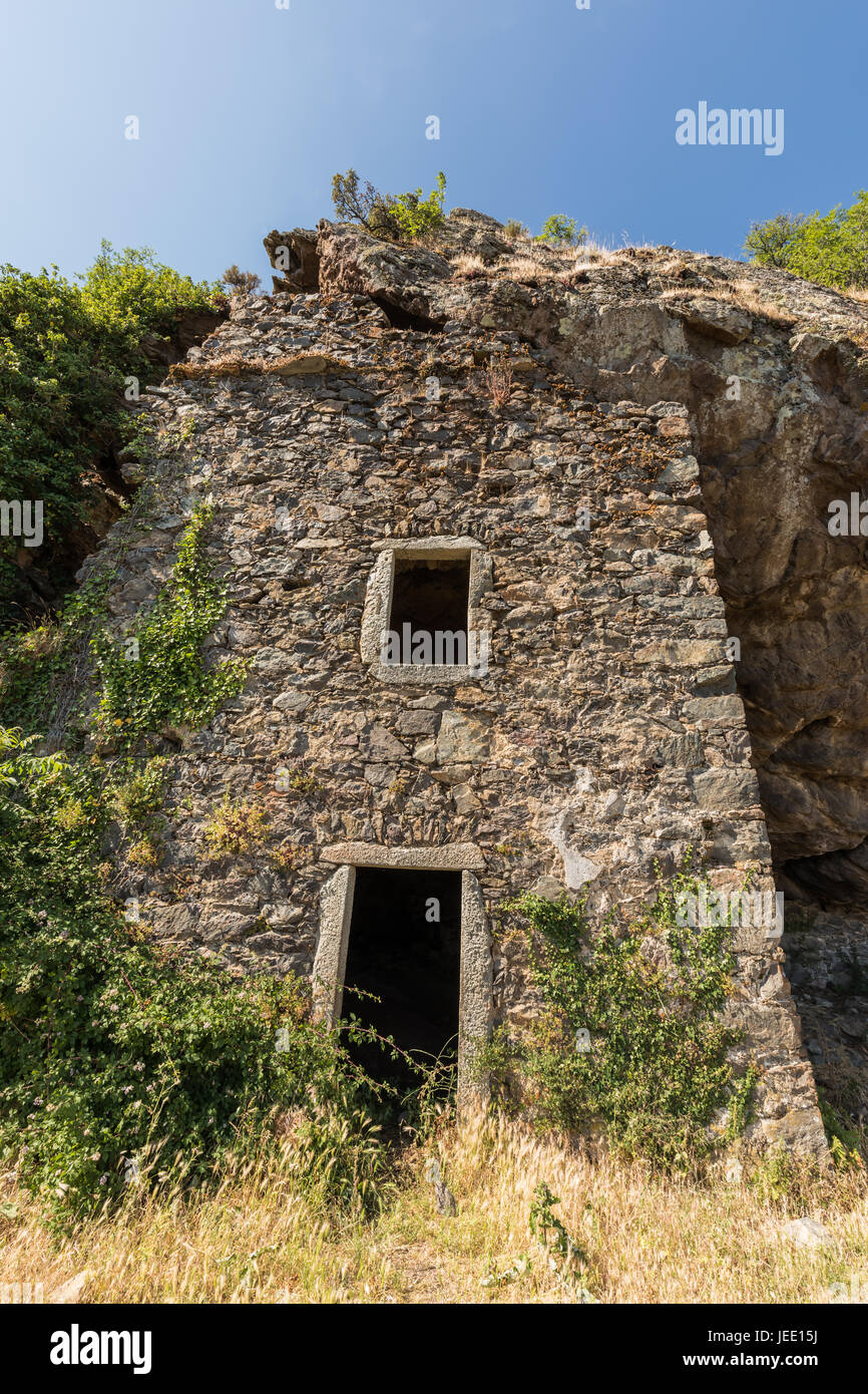 17th century bandits house, "La maison du bandit", built into the rock ...