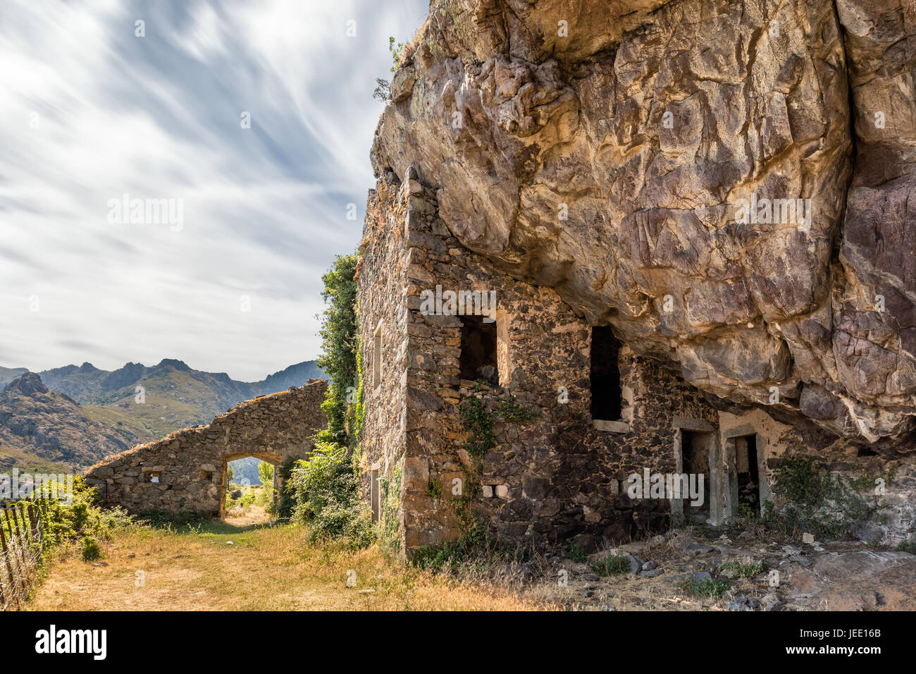 17th century bandit's house, "La maison du bandit", built into the rock ...