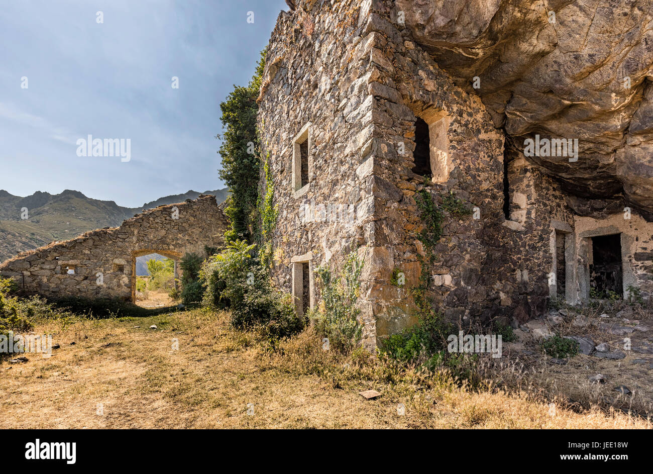 17th century bandits house, "La maison du bandit", built into the rock ...