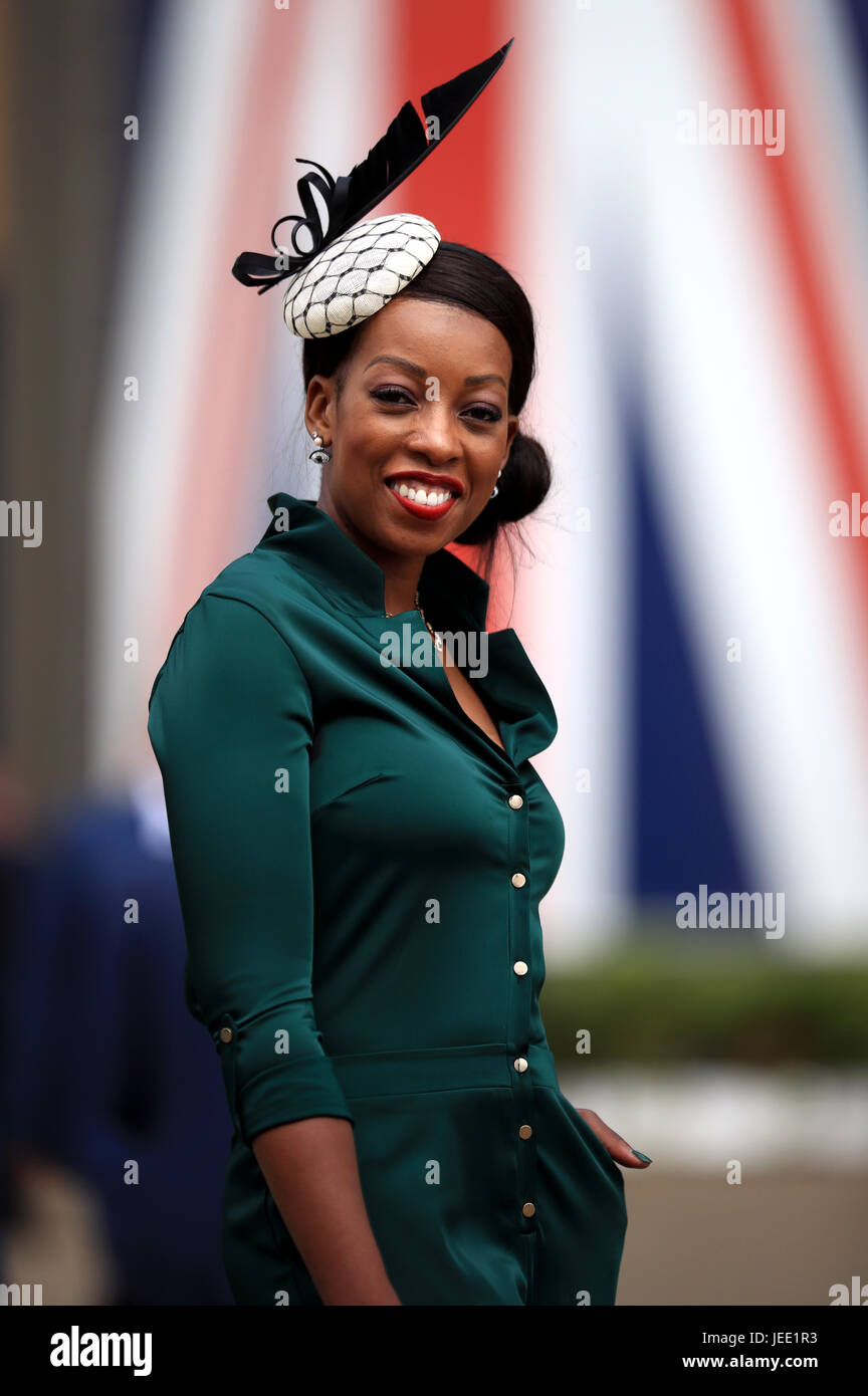 Racegoer Paula Bosha from London during day five of Royal Ascot at ...