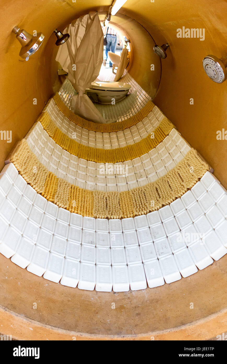 Tube hotel for visitors (by the Iraqi artist Hiwa K) of documenta 14 ...