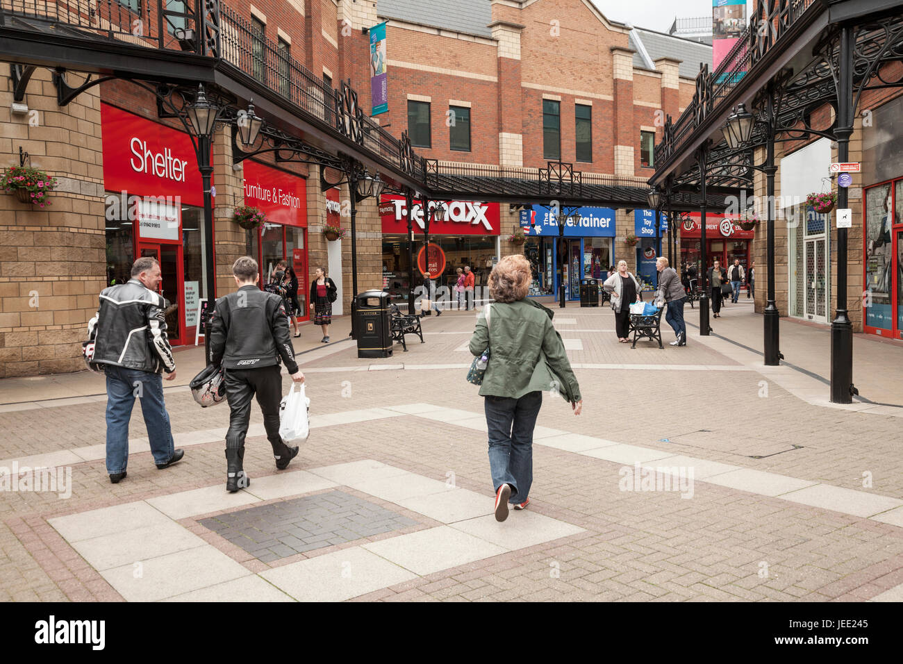 Captain Cooks Square shopping precinct in Middlesbrough,England,UK ...