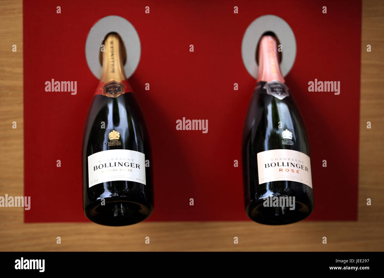 Bottles of Bollinger champagne during day five of Royal Ascot at Ascot ...