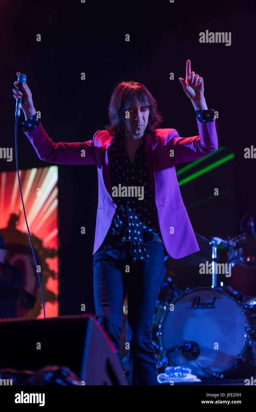 Bobby Gillespie Lead Singer Of Primal Scream High Resolution Stock ...
