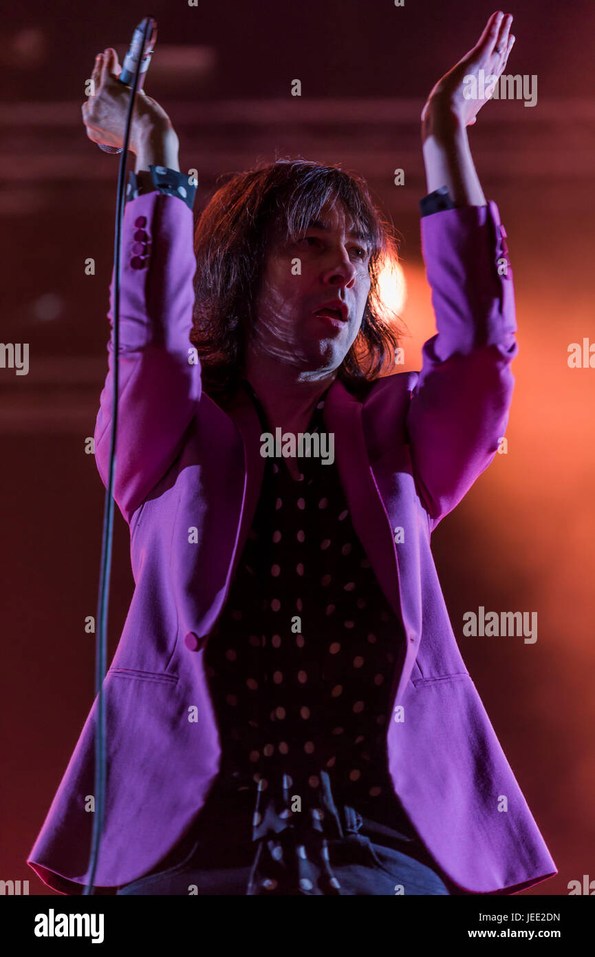 Thornhill, Scotland, UK - August 27, 2016: Bobby Gillespie, founding ...