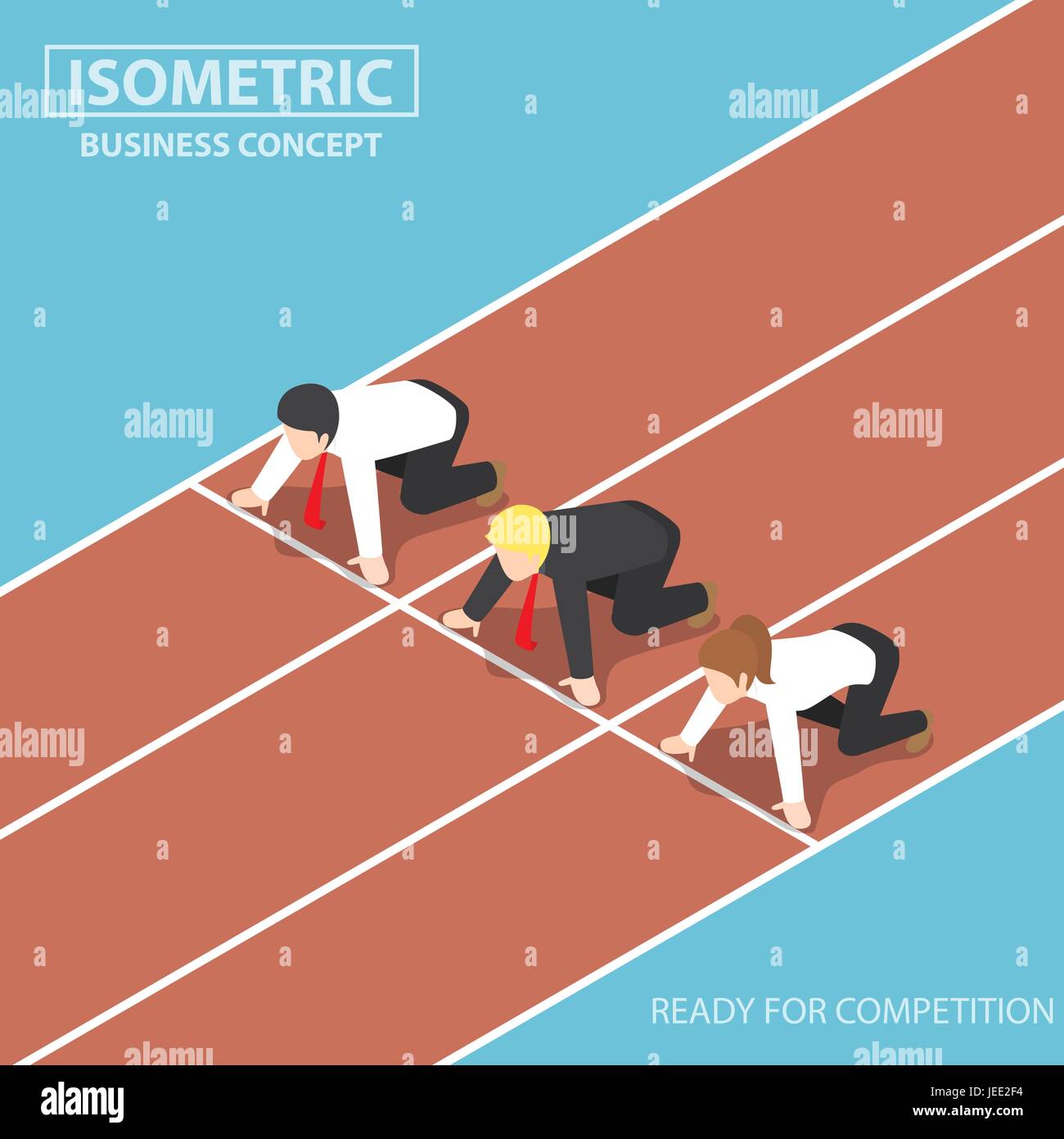 Running Race Track Vector