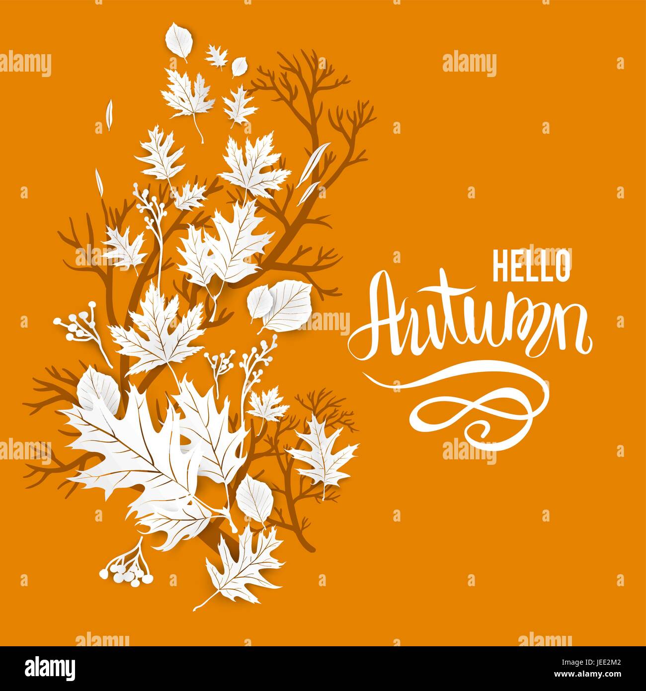 Autumn leaves motif Stock Vector Image & Art - Alamy