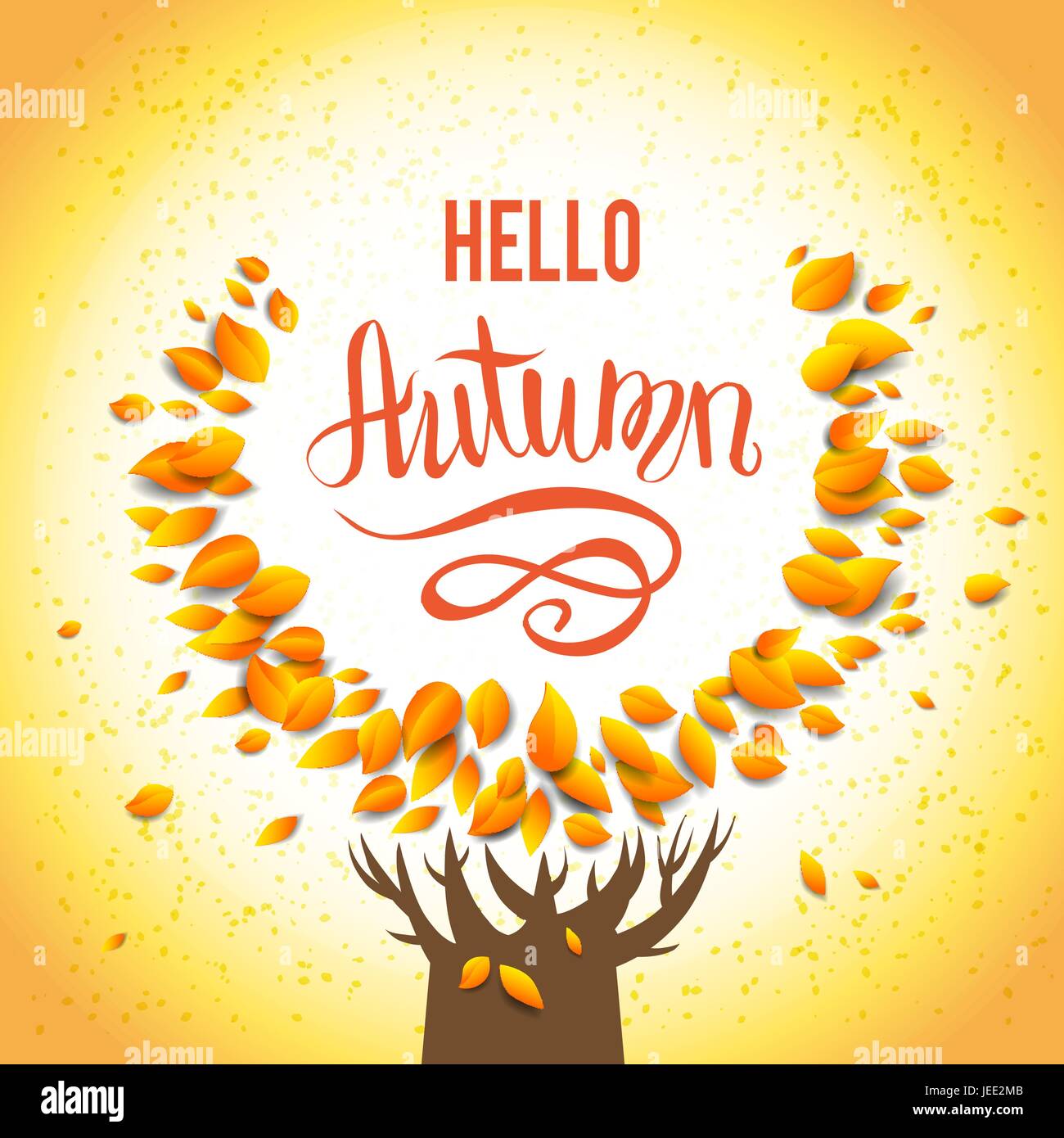 Autumn yellow orange brown fall Stock Vector Images - Alamy