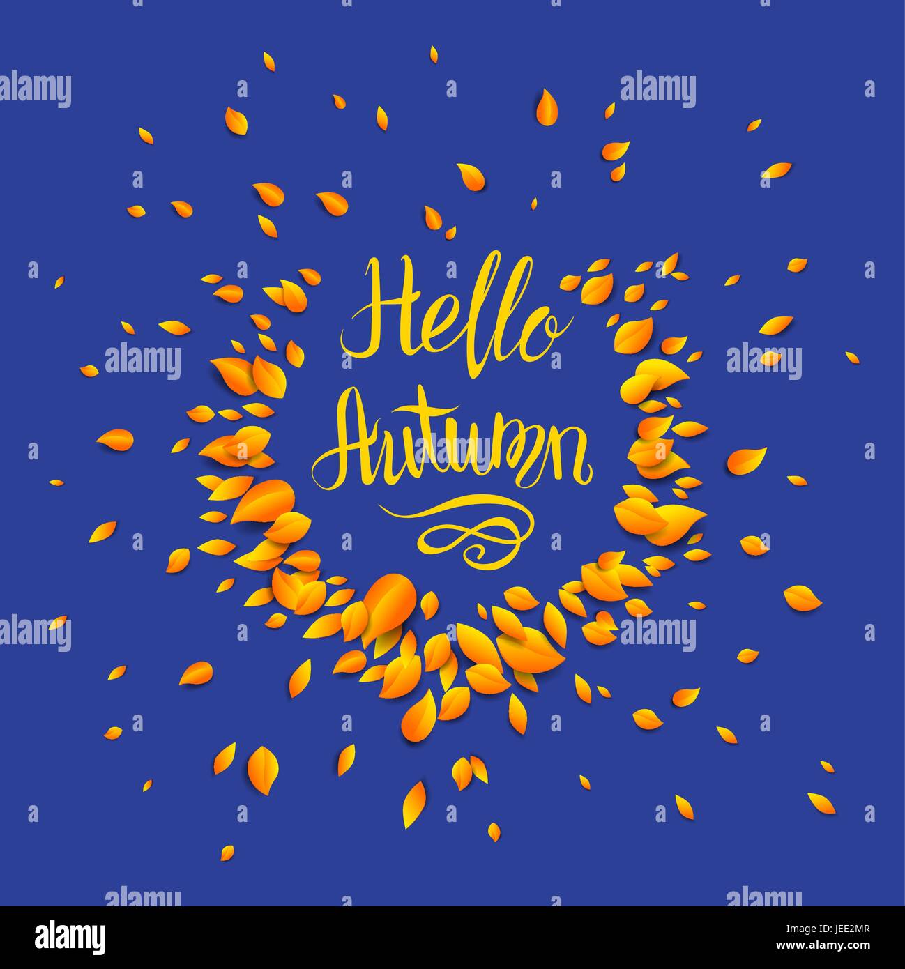 Autumn sale hello design Stock Vector Images - Alamy