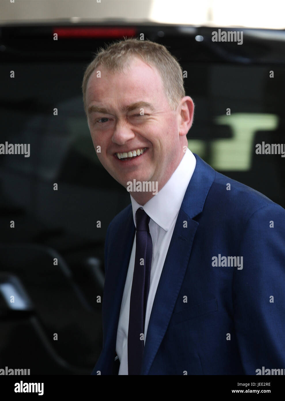 Tim Farron MP Leader of the Liberal Democrats attends the BBC Andrew ...