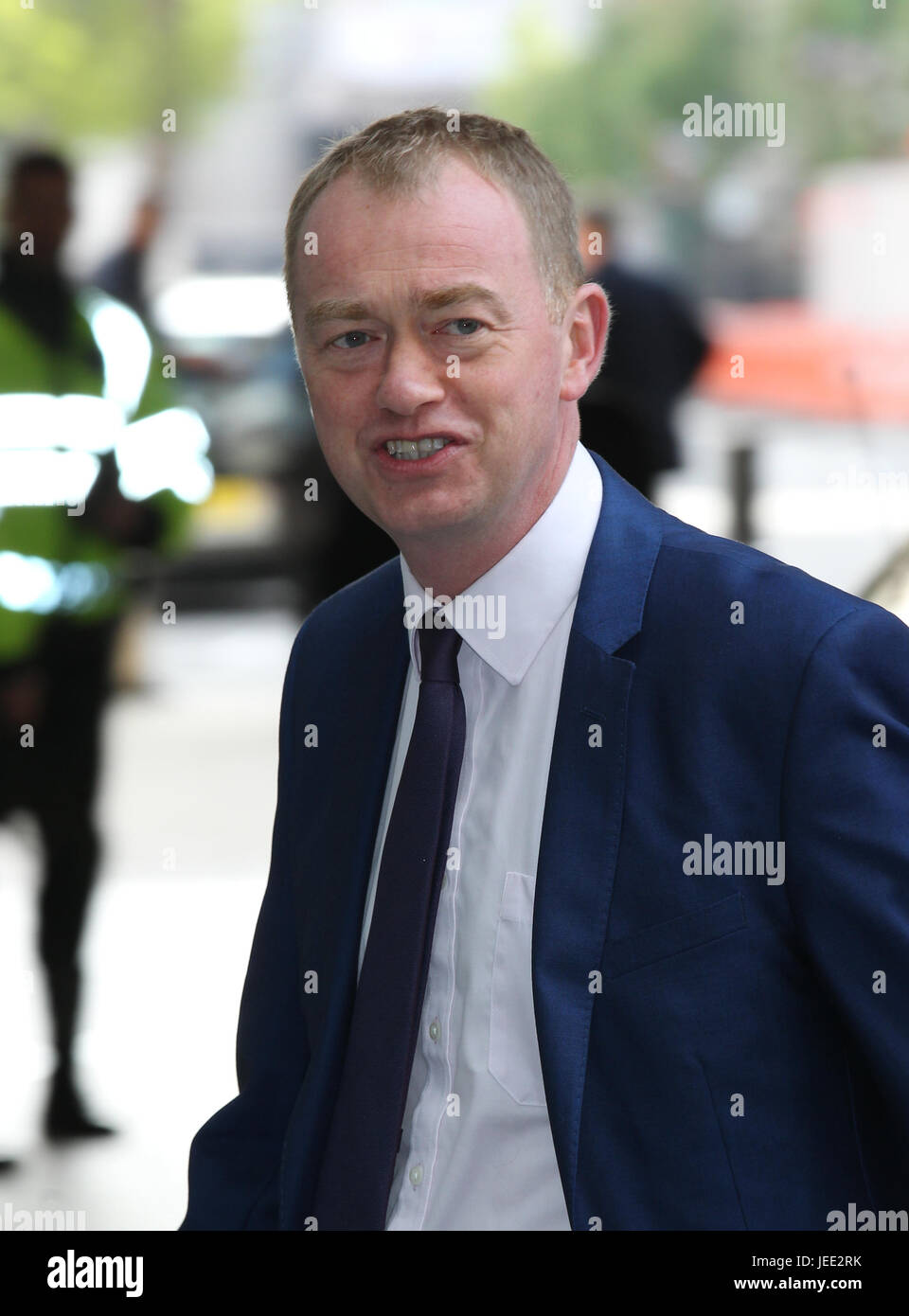Tim Farron MP Leader of the Liberal Democrats attends the BBC Andrew ...