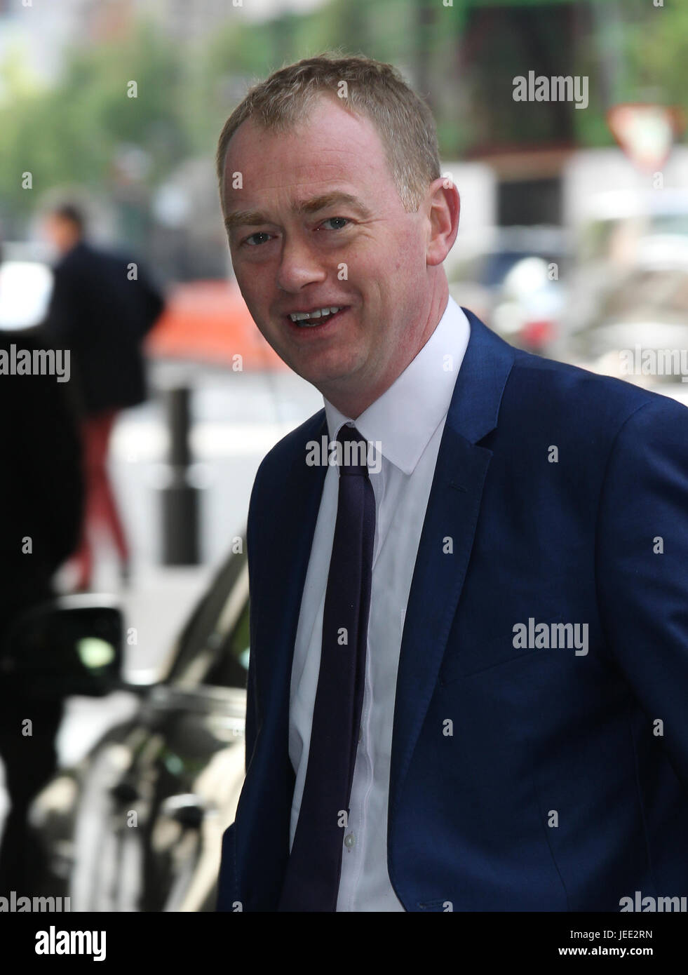 Tim Farron MP Leader of the Liberal Democrats attends the BBC Andrew ...