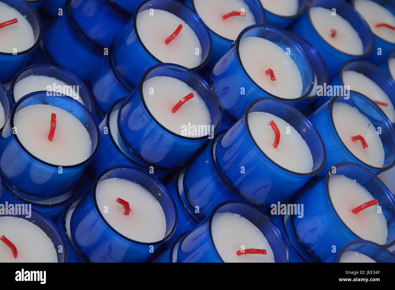 Blue candles hi-res stock photography and images - Alamy