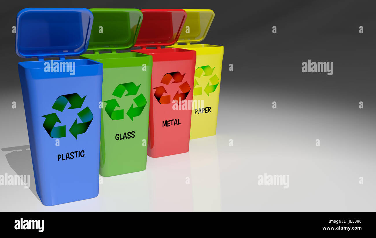 Four objects recycle hi-res stock photography and images - Alamy
