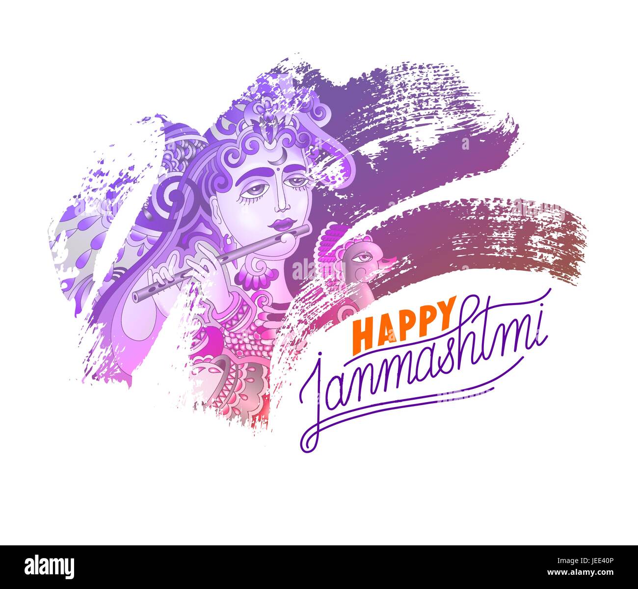 Happy janmashtami hi-res stock photography and images - Alamy