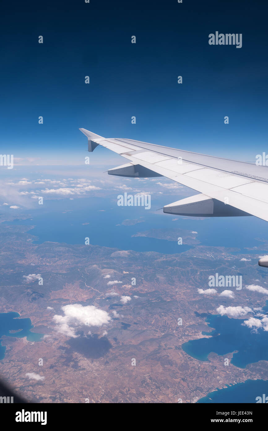 Aerial photos from jet plane flying from Rome, Italy, to Beirut ...