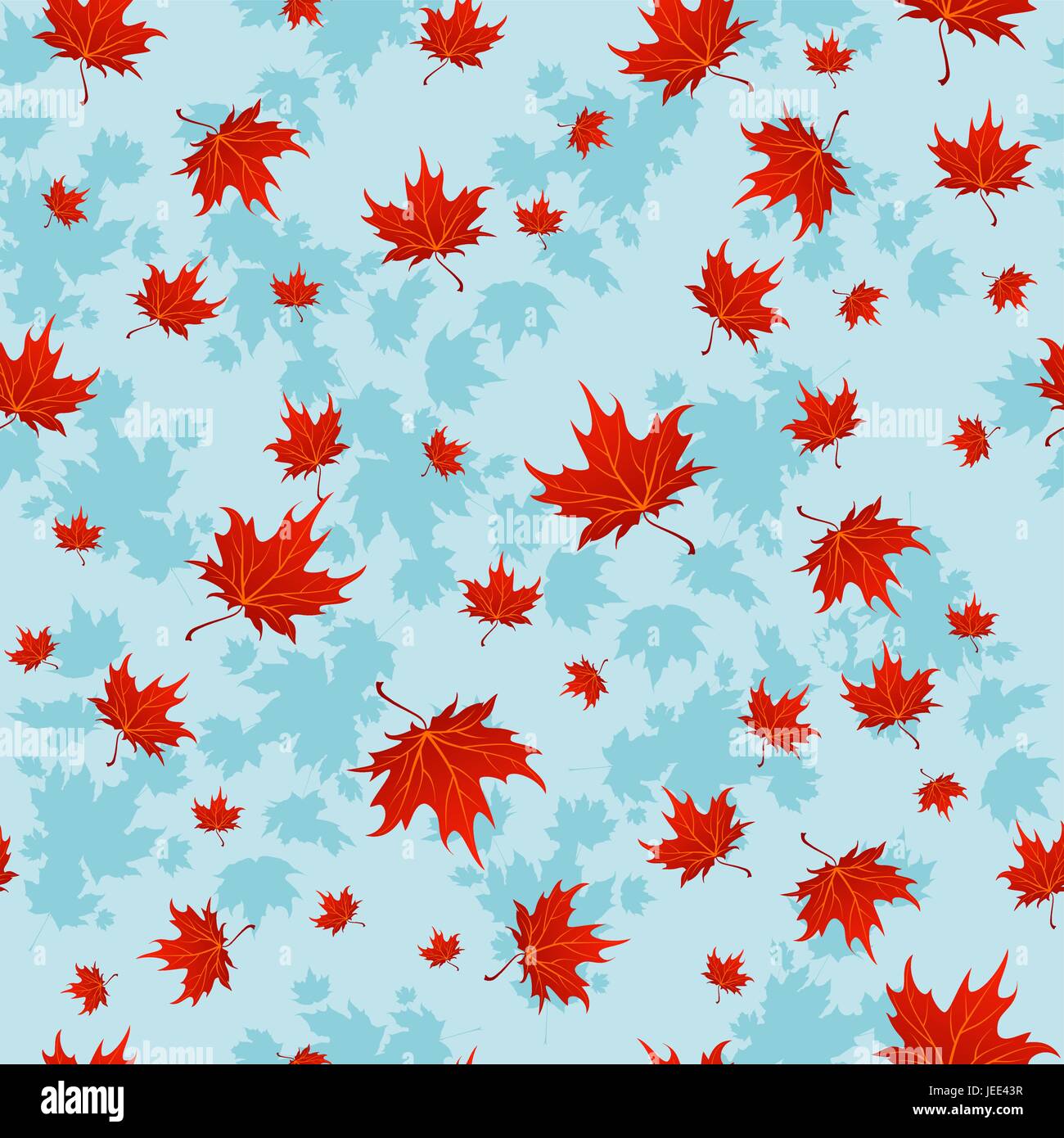Autumn red leaves Stock Vector Image & Art - Alamy