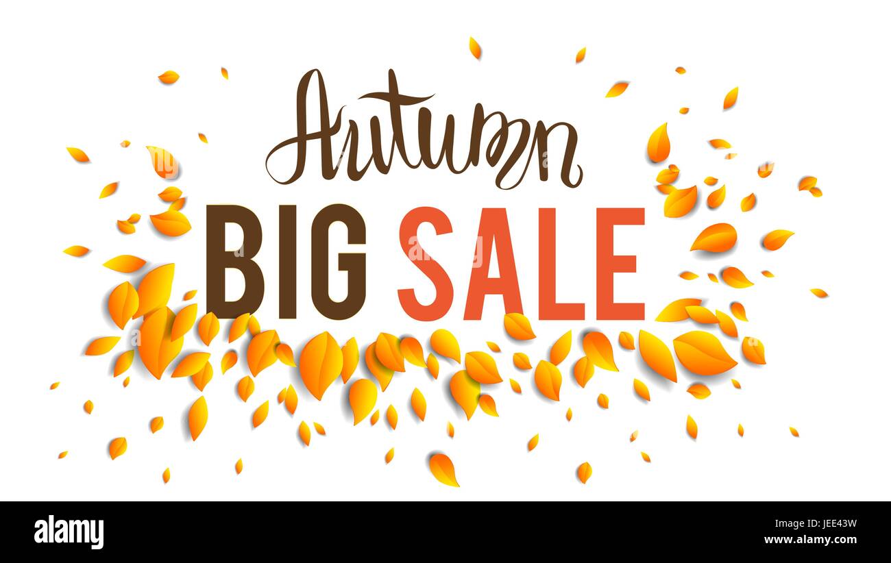 Fall autumn sale design Stock Vector Images - Alamy