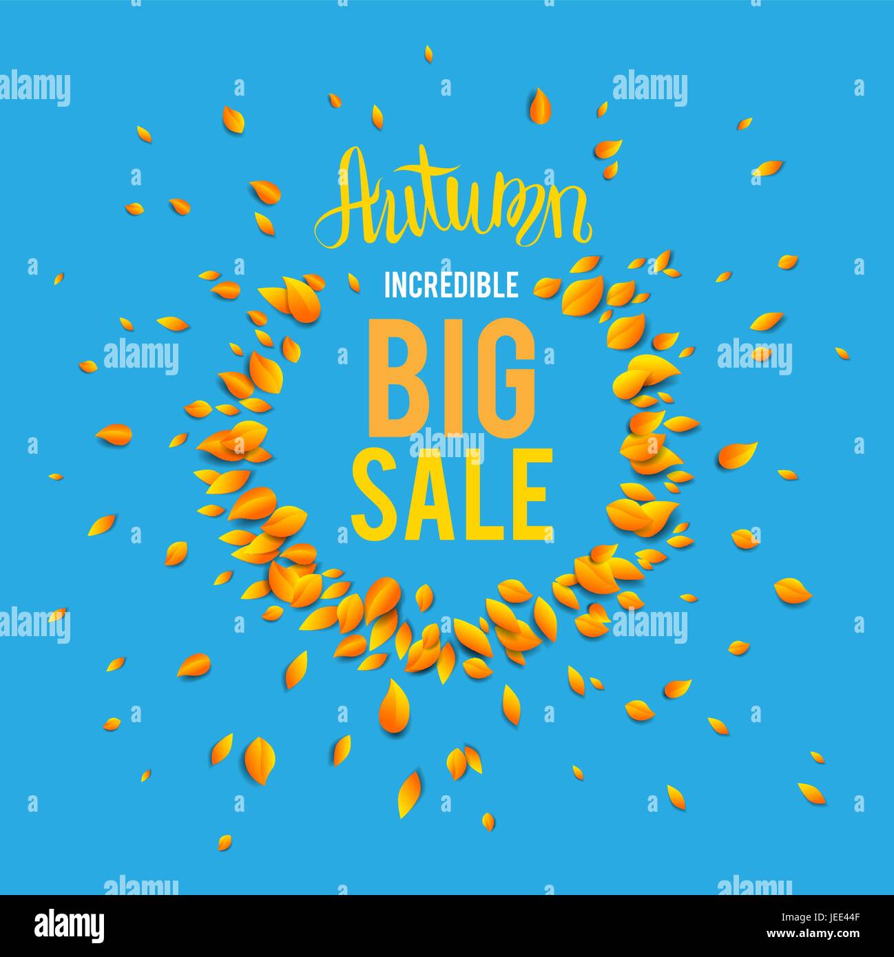 Autumn sale hello design Stock Vector Images - Alamy