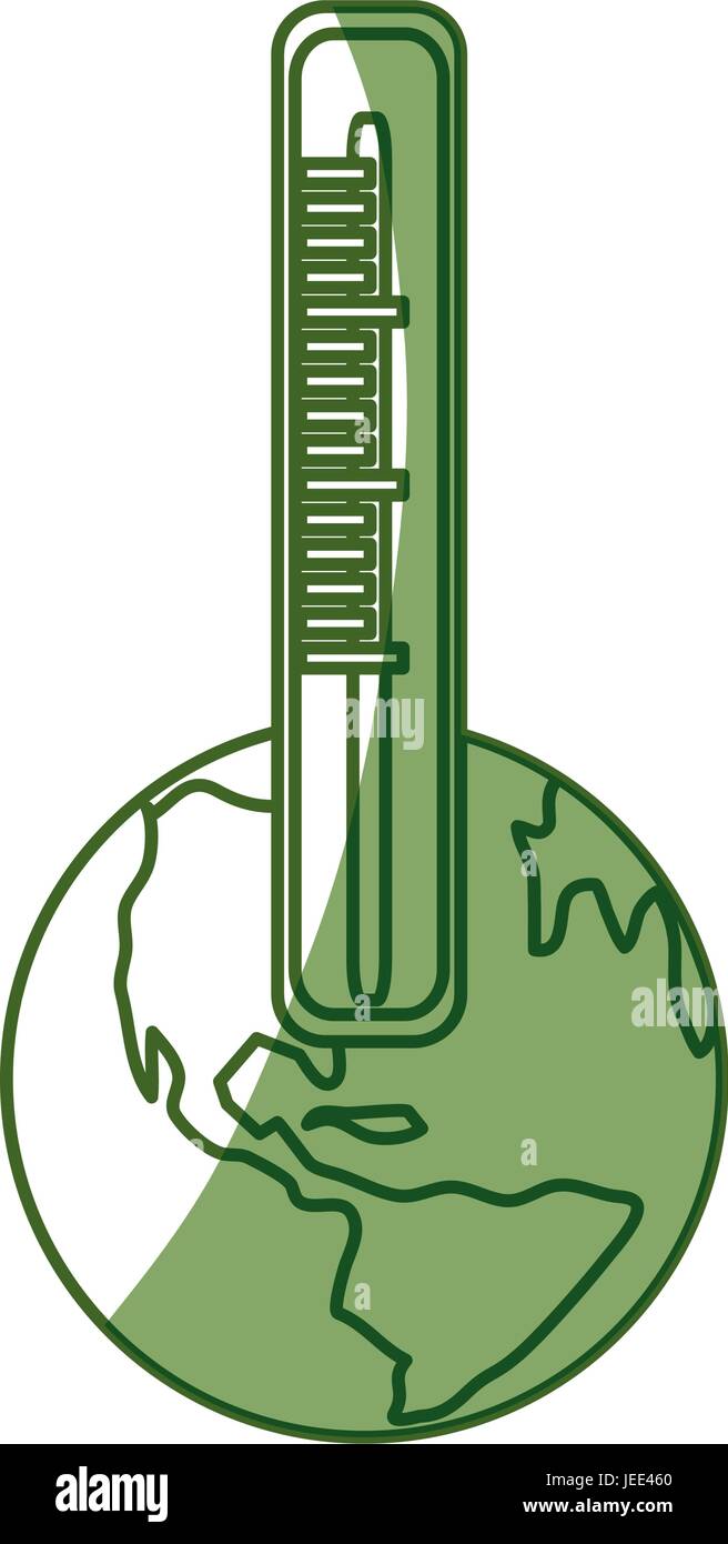 isolated earth thermometer Stock Vector Image & Art - Alamy