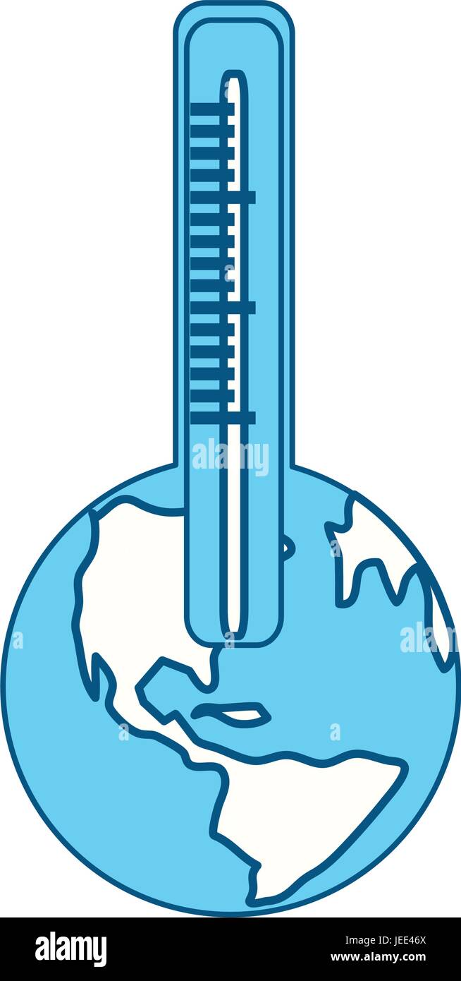 isolated earth thermometer Stock Vector Image & Art - Alamy