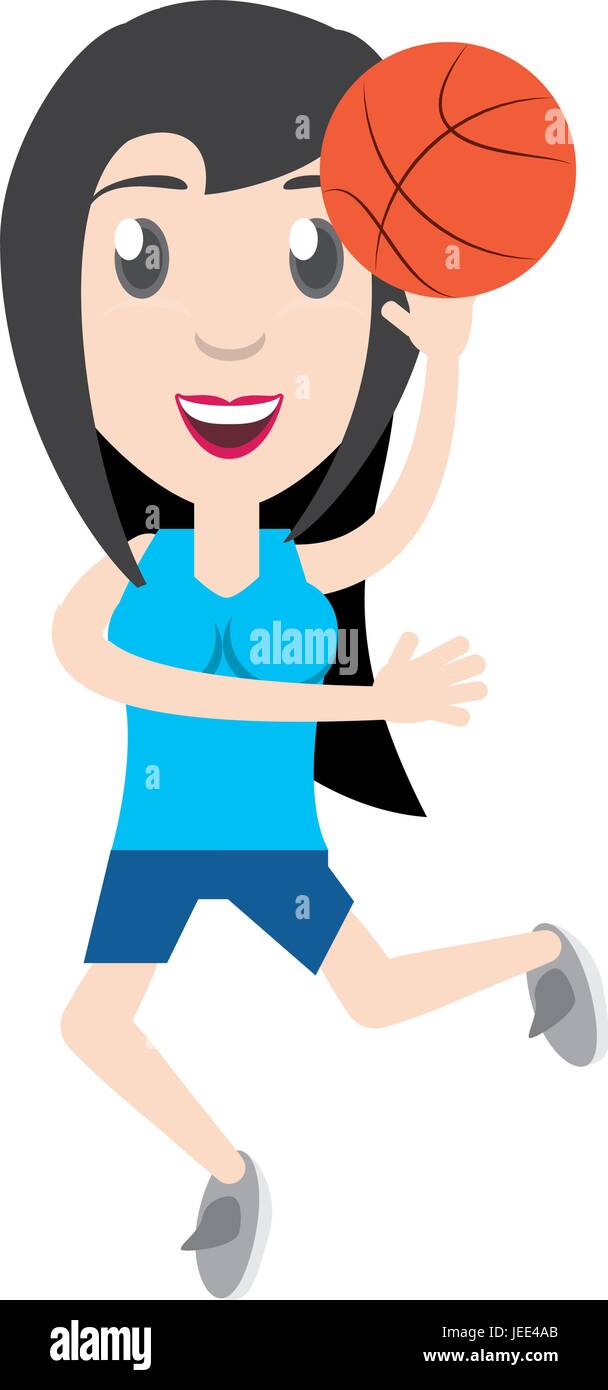 Women professional basketball Stock Vector Images - Alamy