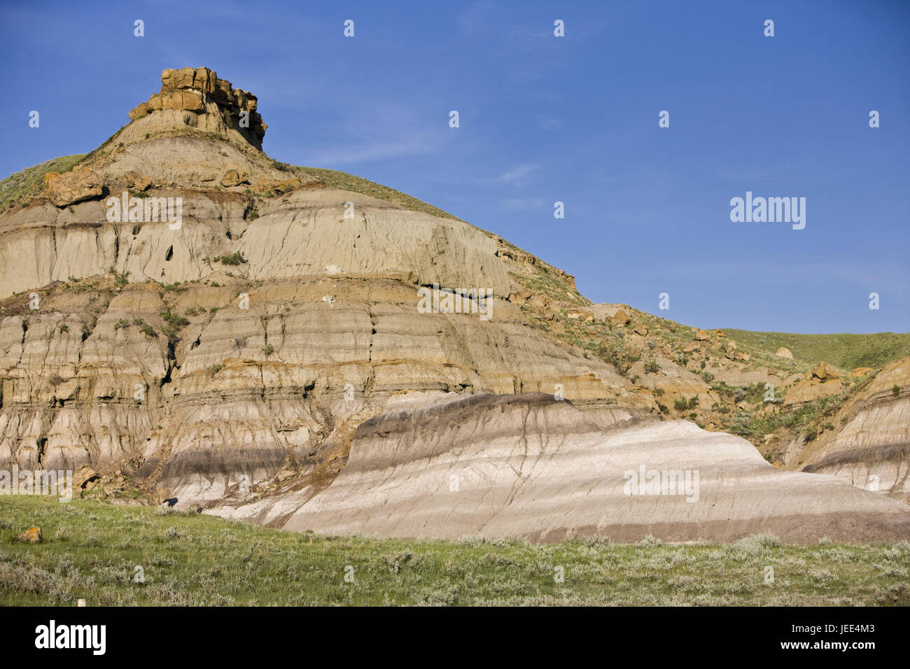 Canada, Saskatchewan, Big Muddy of bath country, scenery, rock Stock ...