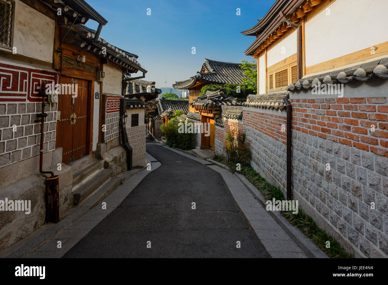 Bukchon hanok village houses hi-res stock photography and images - Alamy