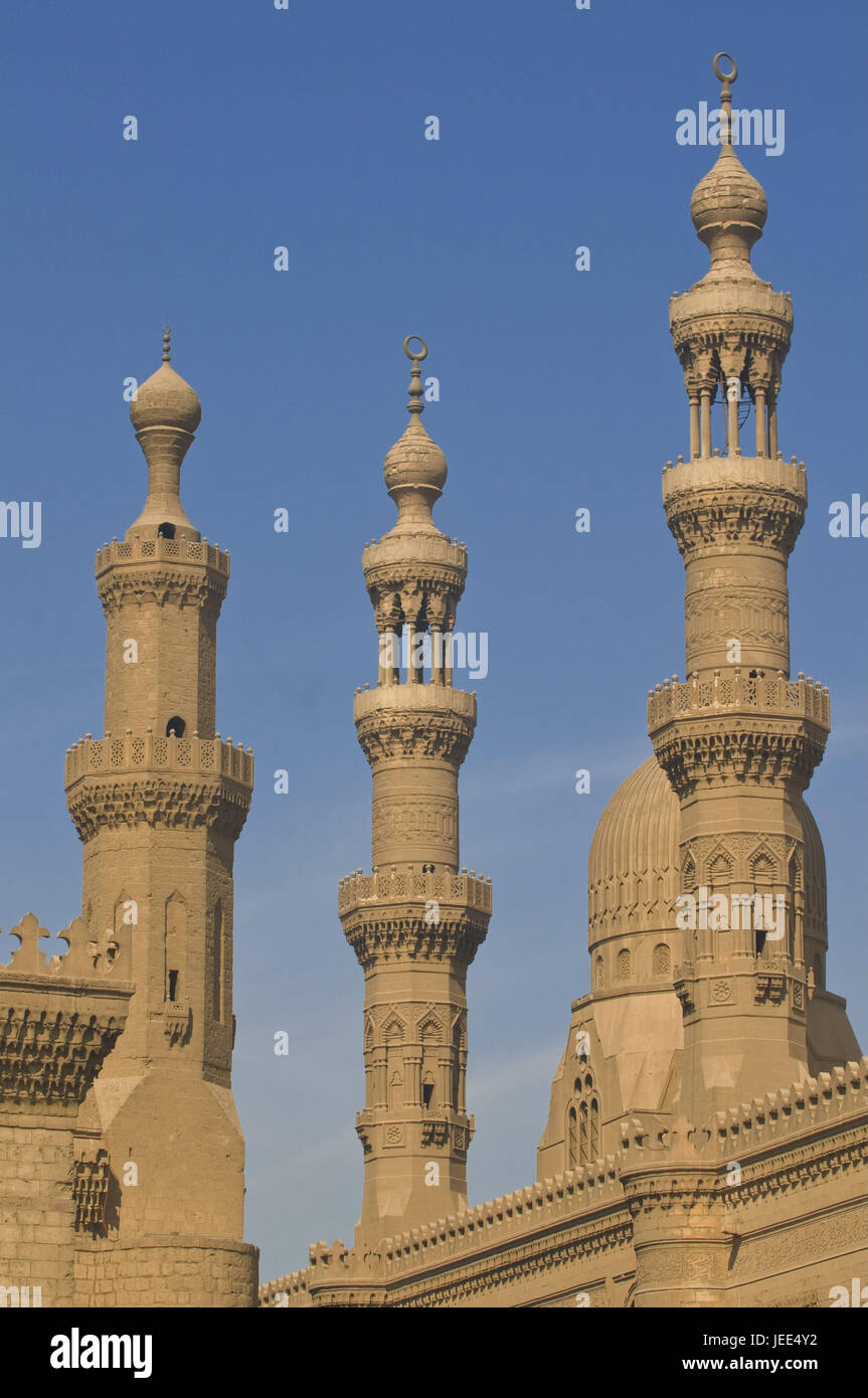Minarets of a mosque, Cairo, Egypt, Africa Stock Photo - Alamy
