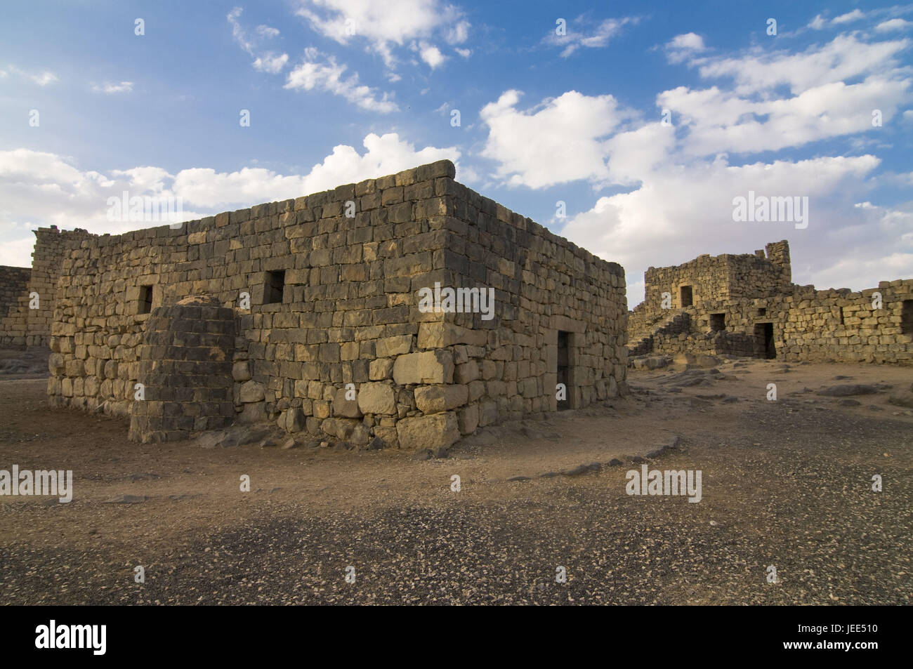 Imposing fortress in Qasr Al-Azraq, Jordan Stock Photo - Alamy