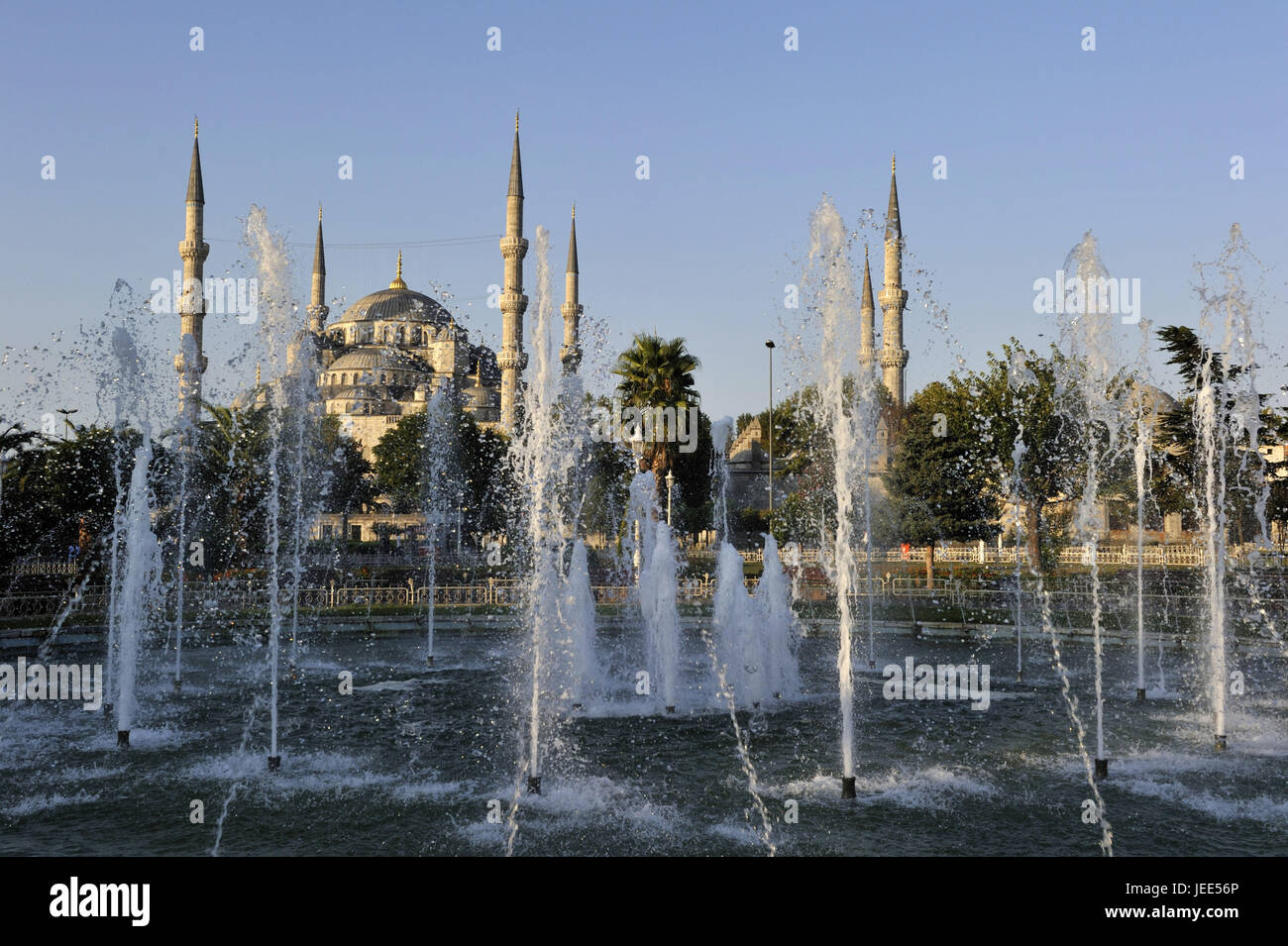 Turkey, Istanbul, sultan's Ahmed's mosque, blue mosque, water fountains ...