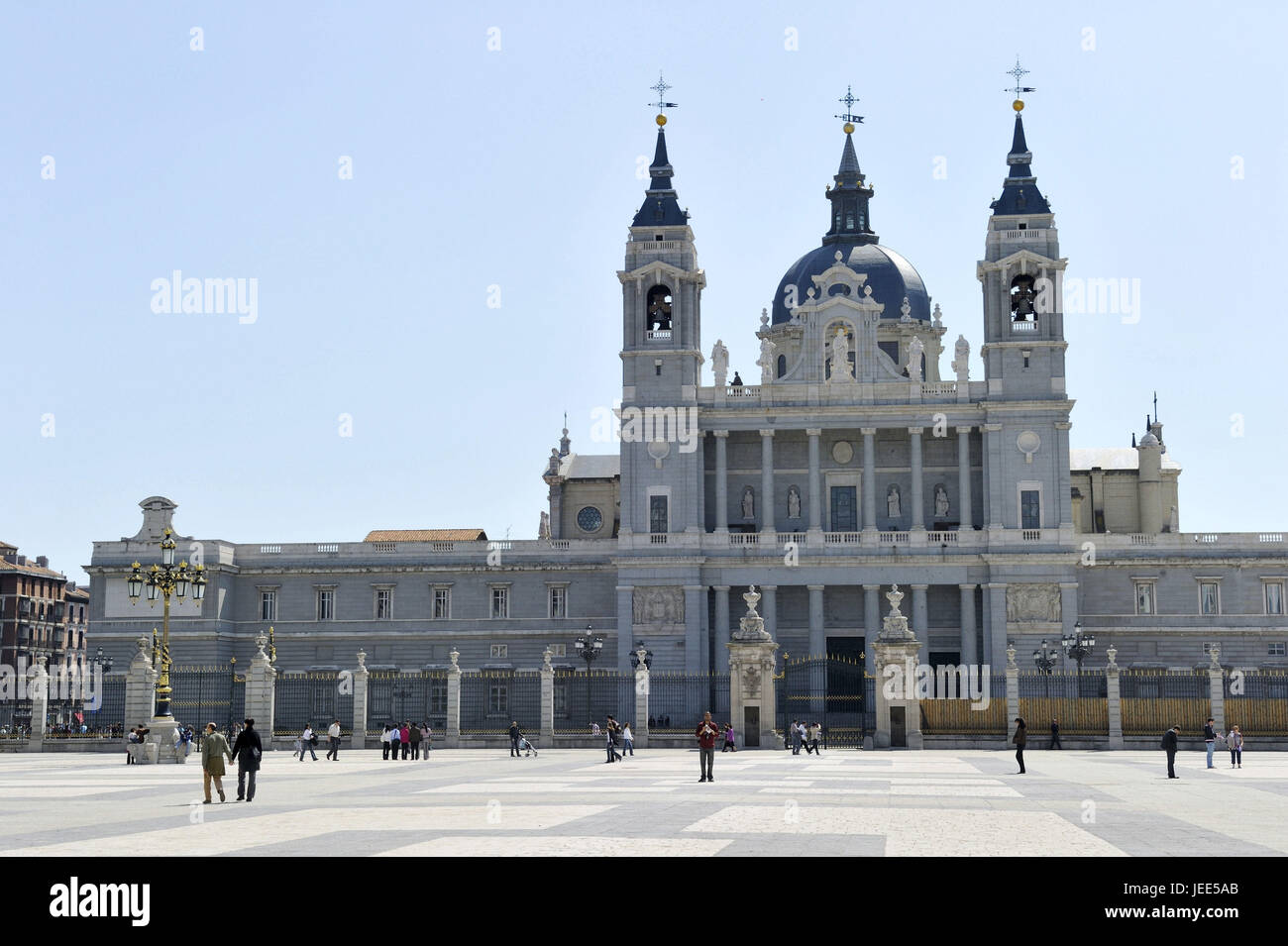 Spain, Madrid, cathedral, Catedral de Nuestra Senora de la Almudena ...