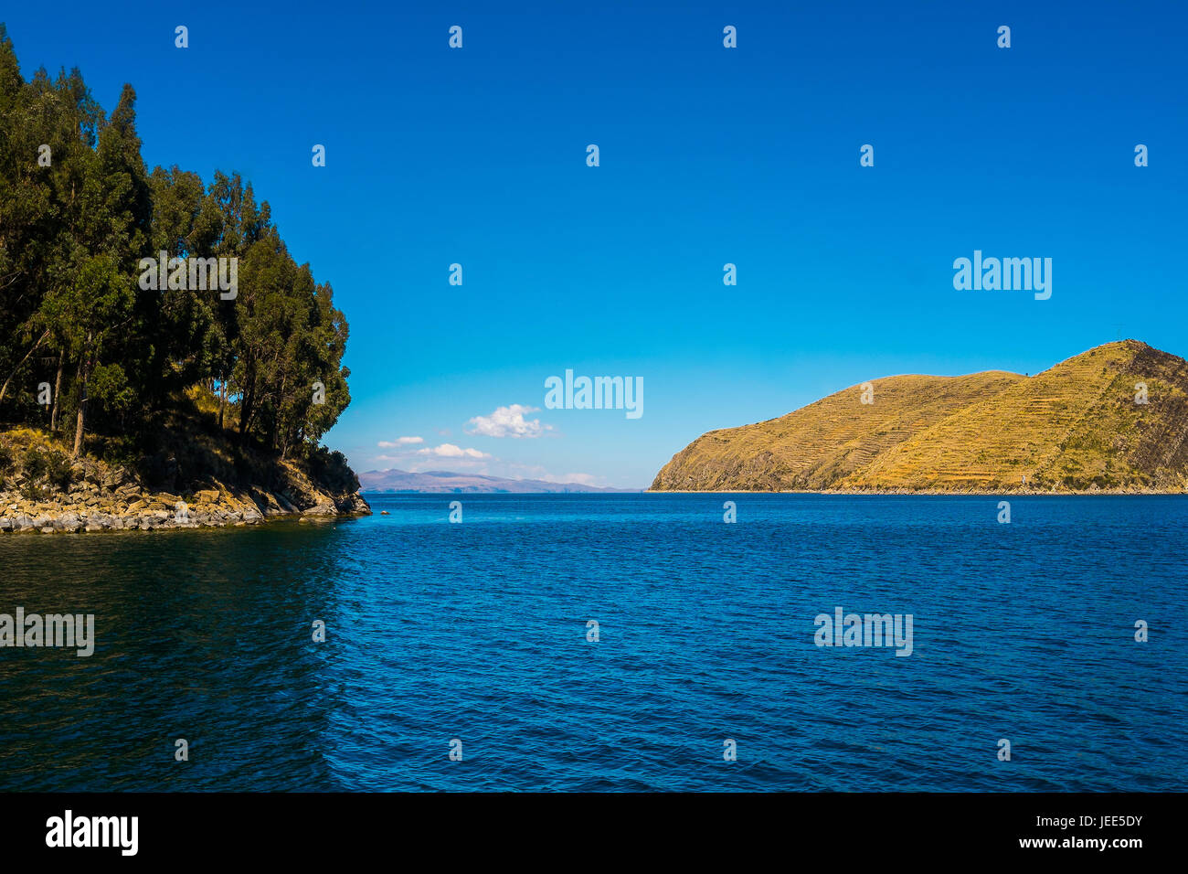 Landscape on lake TIticaca, Bolivia Stock Photo - Alamy