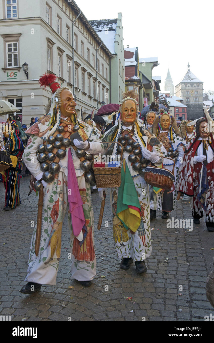 Germany, Baden-Wurttemberg, Rottweil, Rottweiler fool's guild, Gschell ...