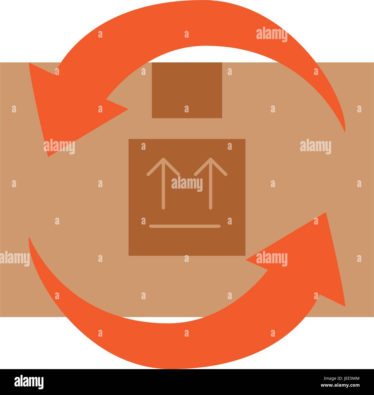 box carton with arrows delivery icon Stock Vector Image & Art - Alamy