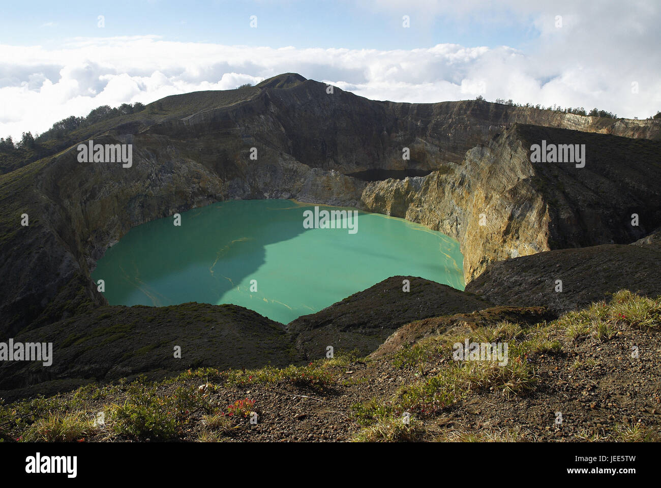 Asia, Indonesia, island Flores, volcano Kelimutu Stock Photo - Alamy