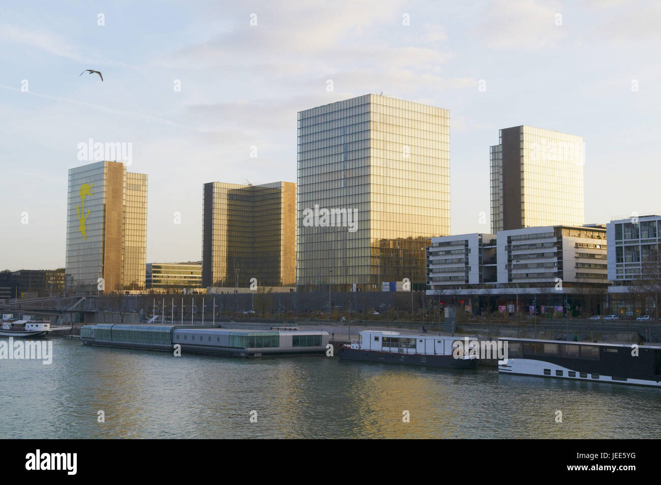 France, Paris, national library, François Mitterrand building Stock ...