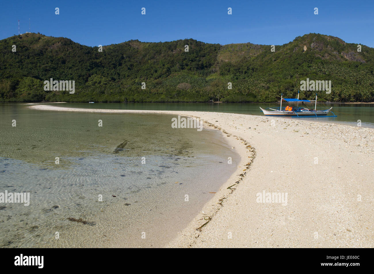 The Philippines, Palawan island, boot on the beach Stock Photo - Alamy