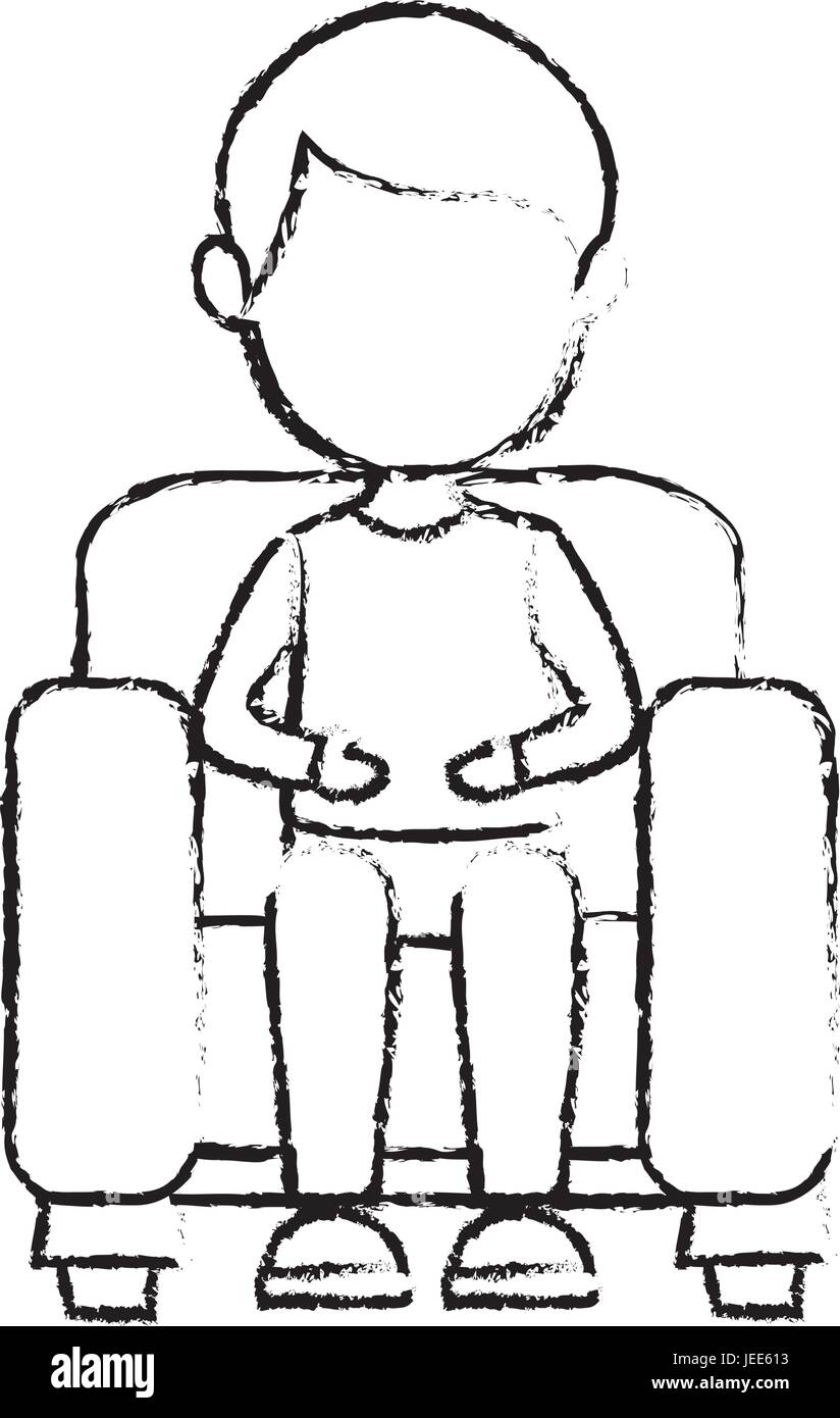 Young man sitting relaxing on Black and White Stock Photos & Images - Alamy