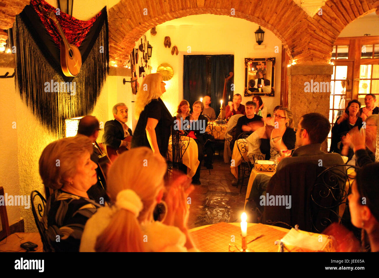 Portugal, Lisbon, Old Town, Alfama, bar, inside, music, Fado, culture ...