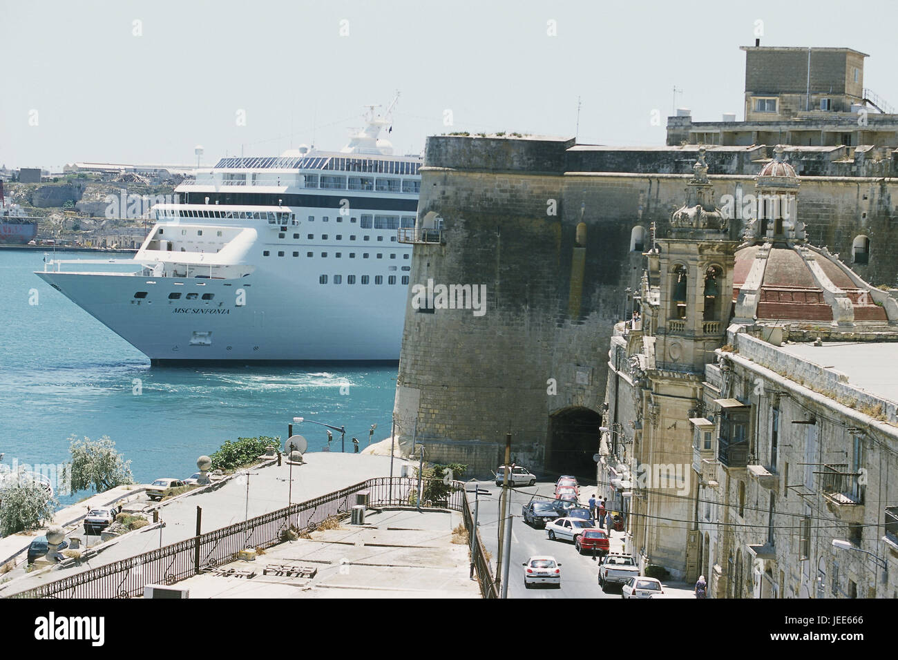 Island Malta, peninsula Sciberras, Valletta, Lascaris bastion, Grand ...