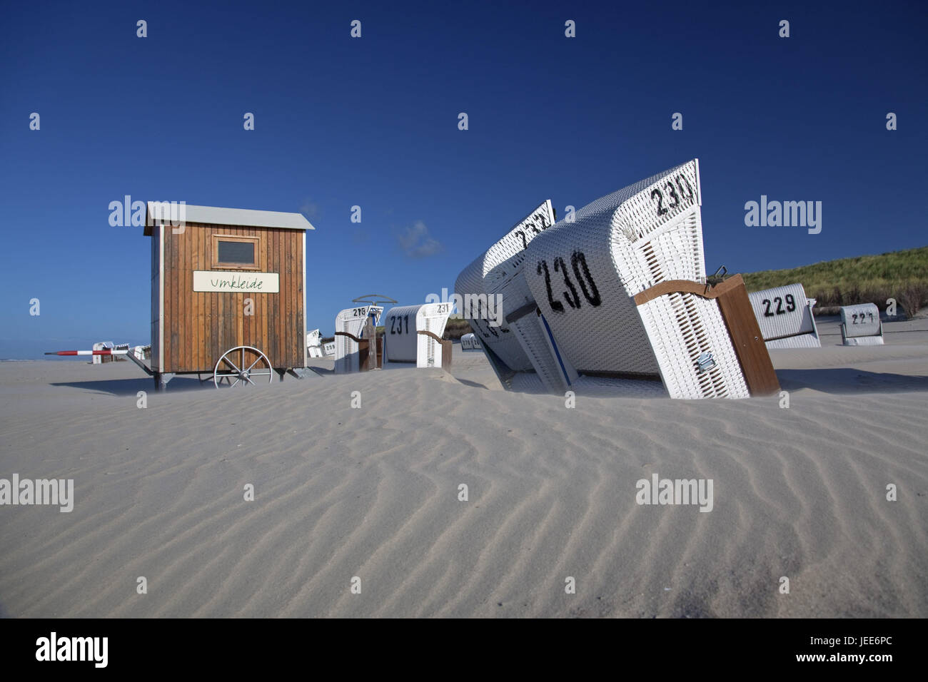 North beach, island Spiekeroog, the East Frisians, East Friesland ...