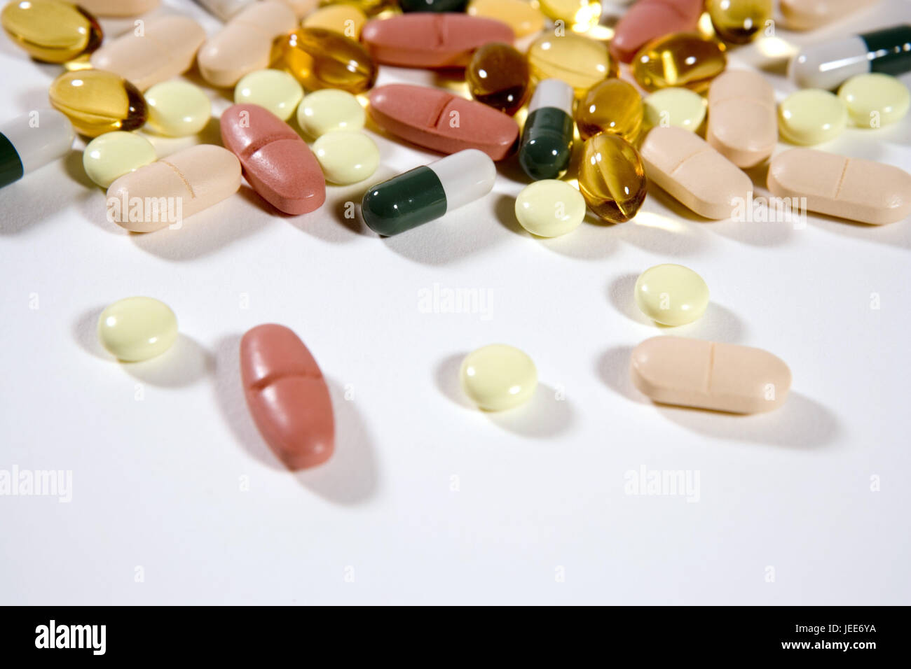 Drugs, tablets, the pills, capsules, different ones Stock Photo - Alamy