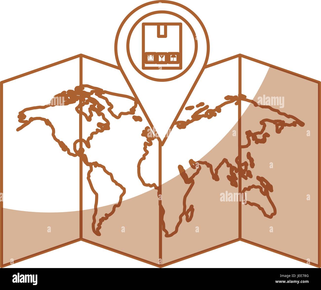 world map with pin location box Stock Vector Image & Art - Alamy