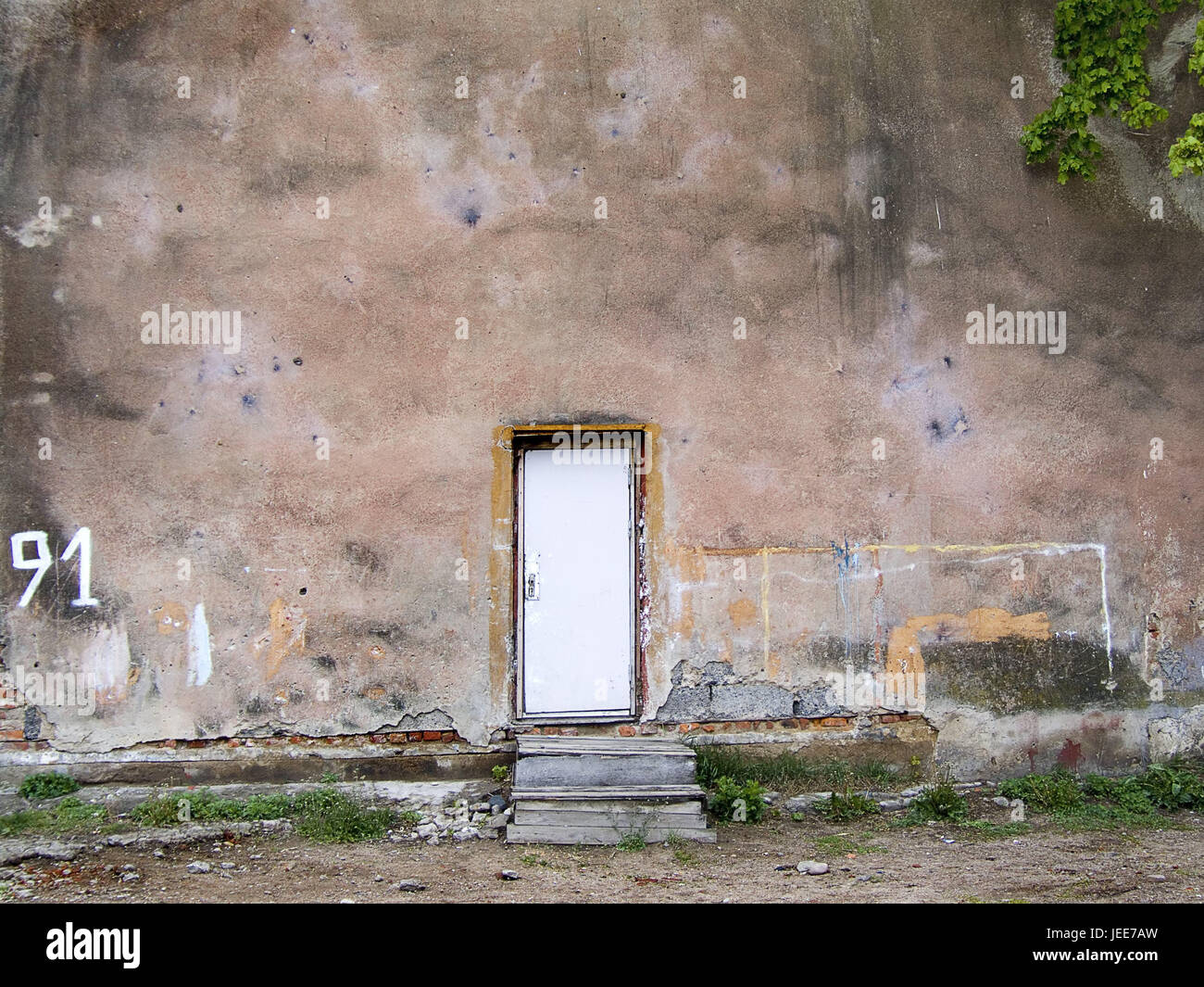 Lithuania, Vilnius, Old Town, building, facade, detail, door, the ...
