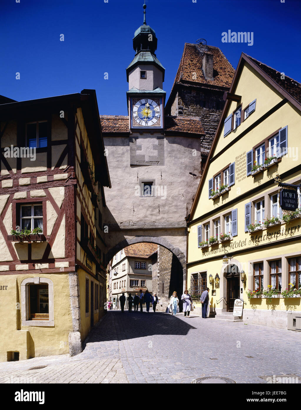 Germany, Bavaria, Central Franconia, Rothen's castle whether the cock ...