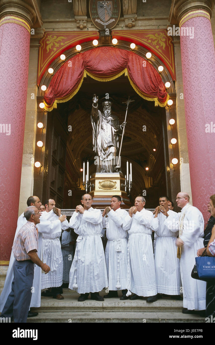 Island Malta, Zebbug, patronage feast, parish church piece Philip ...