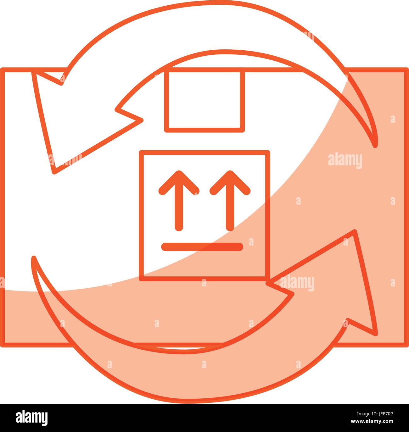 box carton with arrows delivery icon Stock Vector Image & Art - Alamy